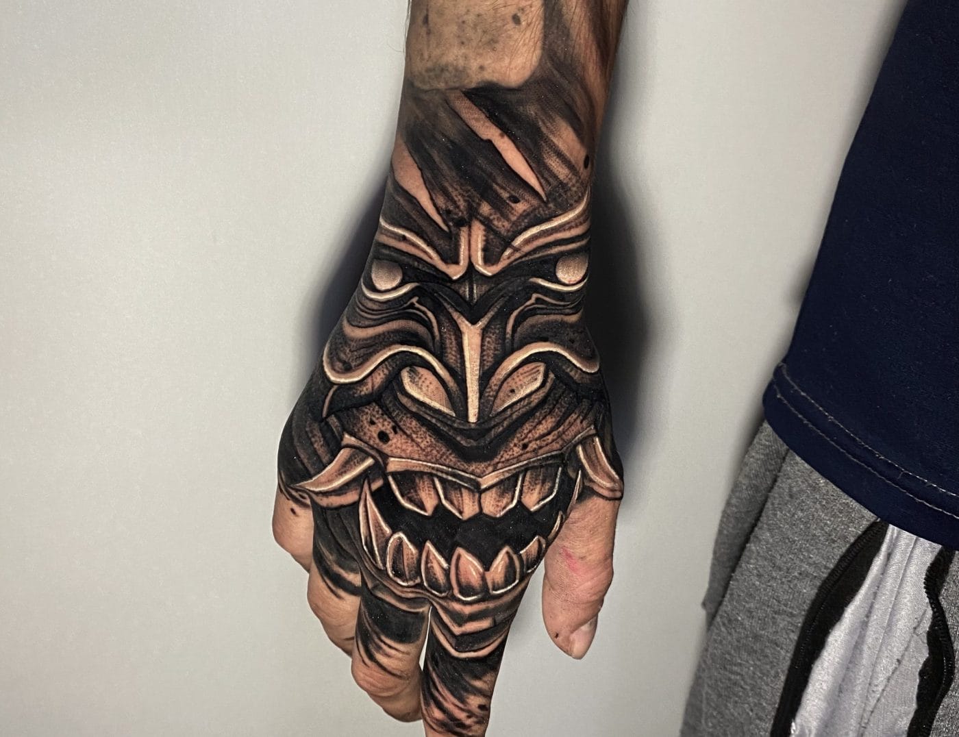 Oni Mask Tattoo Oni Masks Temporary Tattoo | EasyTatt™