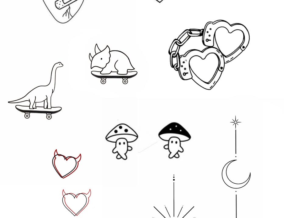 Valentines Day Tattoo Flash #3 By Rene Cristobal - Iron Palm Tattoos ...